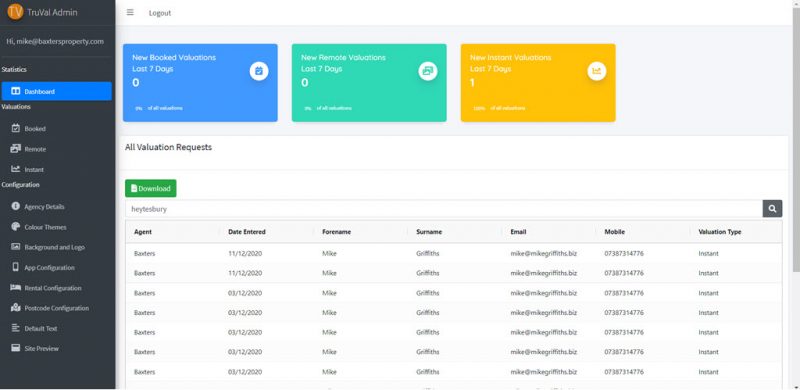Truval-admin-home – TruVal