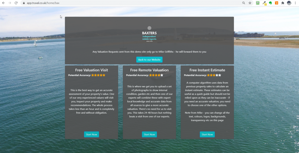 Your TruVal Landing Page – a first look – TruVal